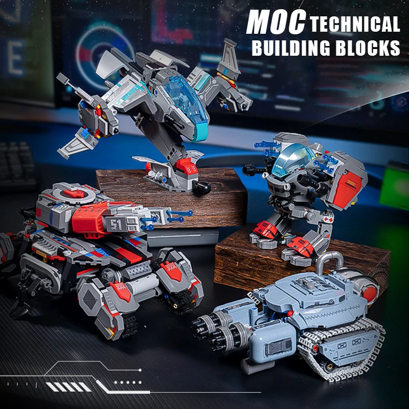MOC-Technical-Starcraftes-Fighter-Siege-Tank-Armored-Robot-Model ...