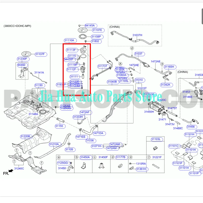 311103J200-08300-1150-Fit-For-HYUNDAI-VERACRUZ-IX55-2007-2013-Fuel-Pump ...