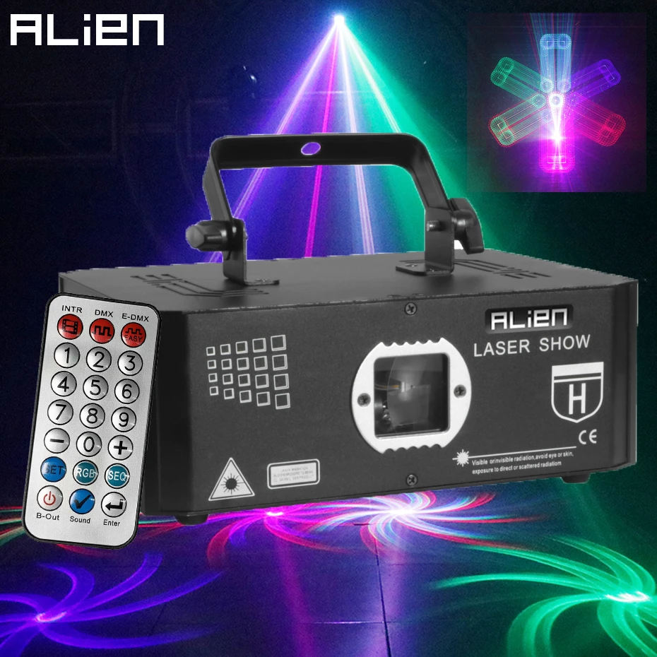Alien 500mw Rgb Laser Stage Lighting Projector Effect Beam 3d Illusion ...
