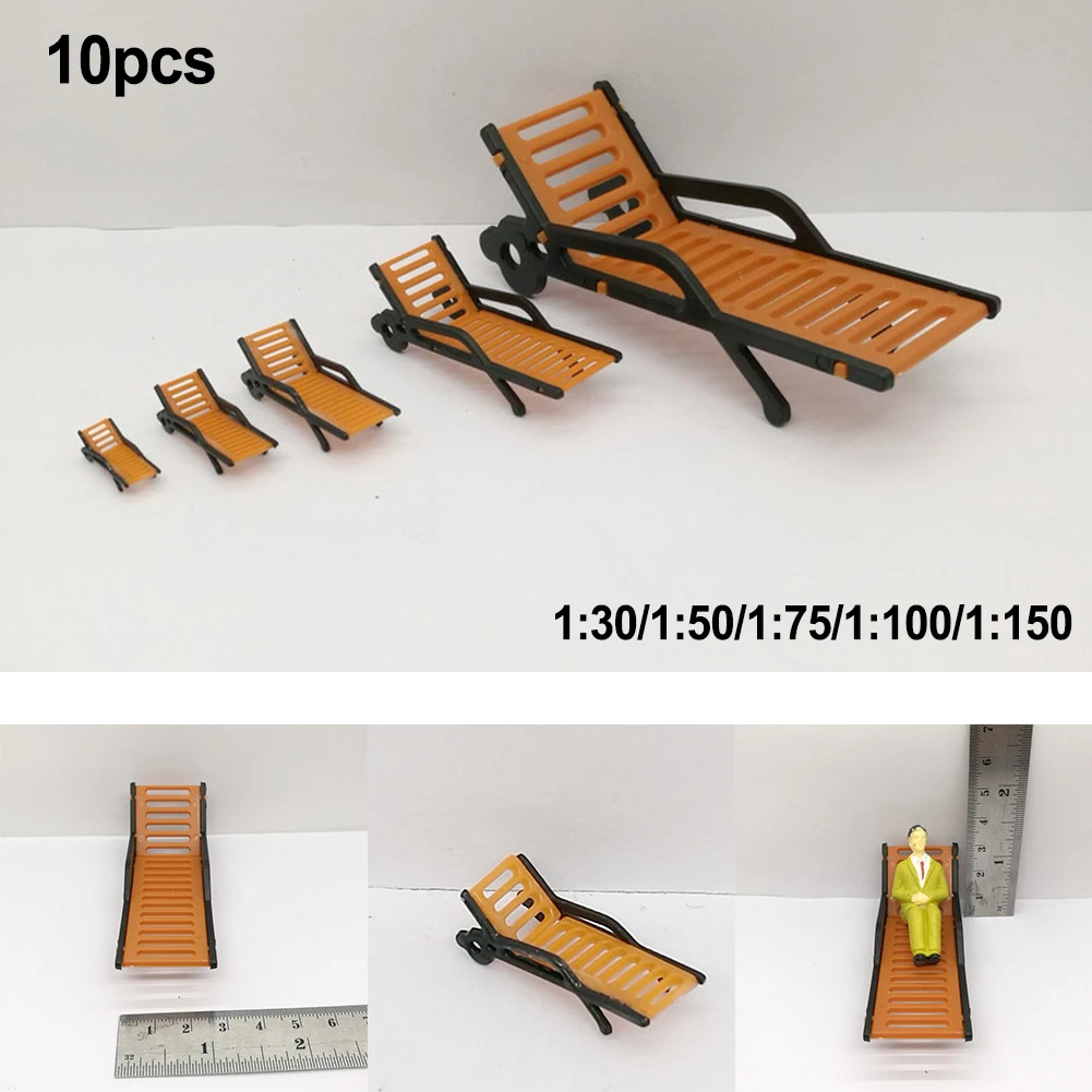 10pcs Model Train HO TT Scale 1:87 Bench Chair Settee Street Park ...