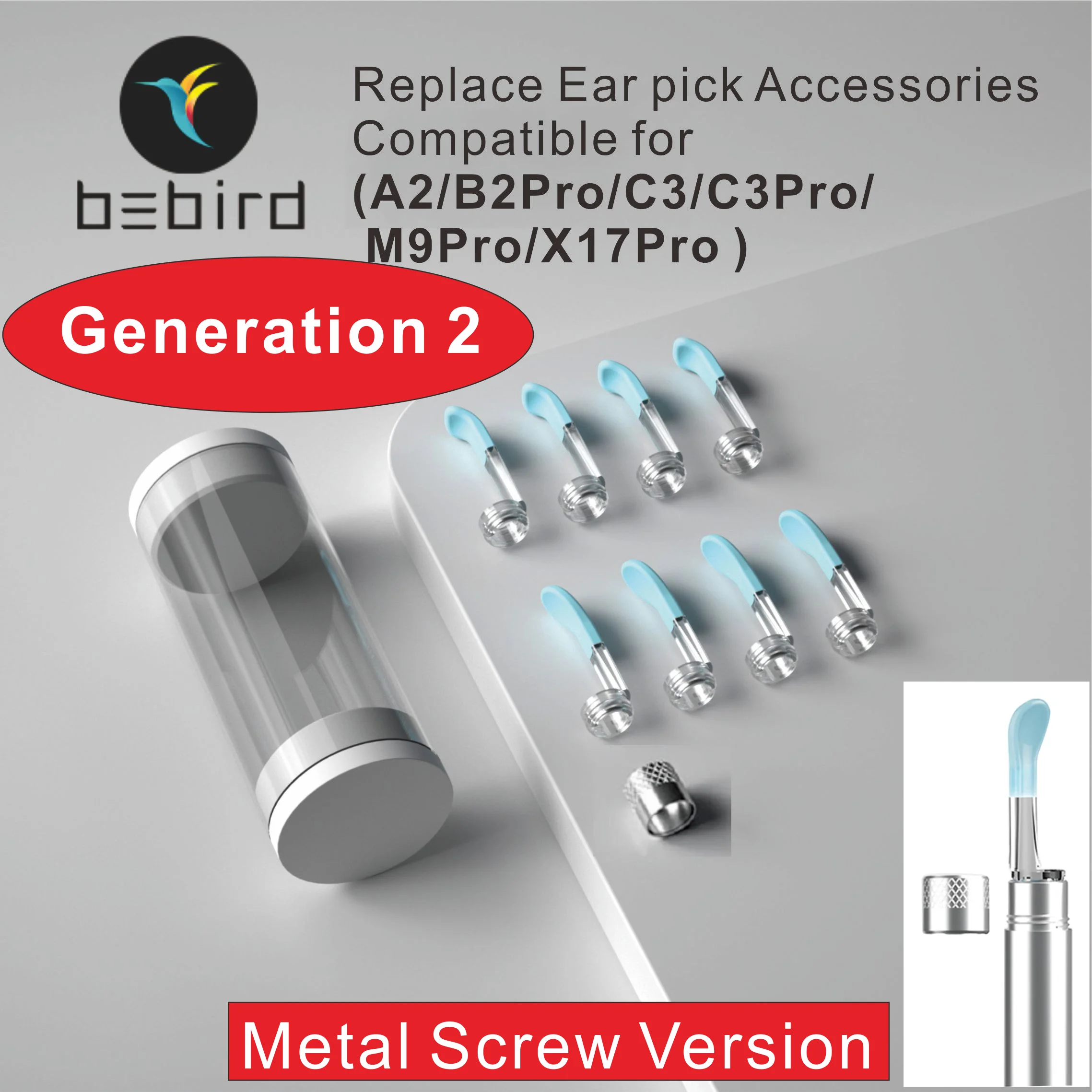 Bebird Replace Ear Tips For M9 Pro,X17 Pro,A2,B2Pro,C3,C3Pro,R1,R3,X3 ...