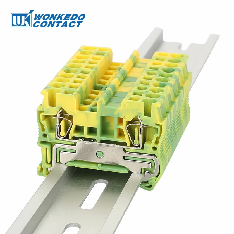 ST2-5-PE-Ground-Din-Rail-Wire-Connector-Terminal-Block-2-5mm-Spring ...
