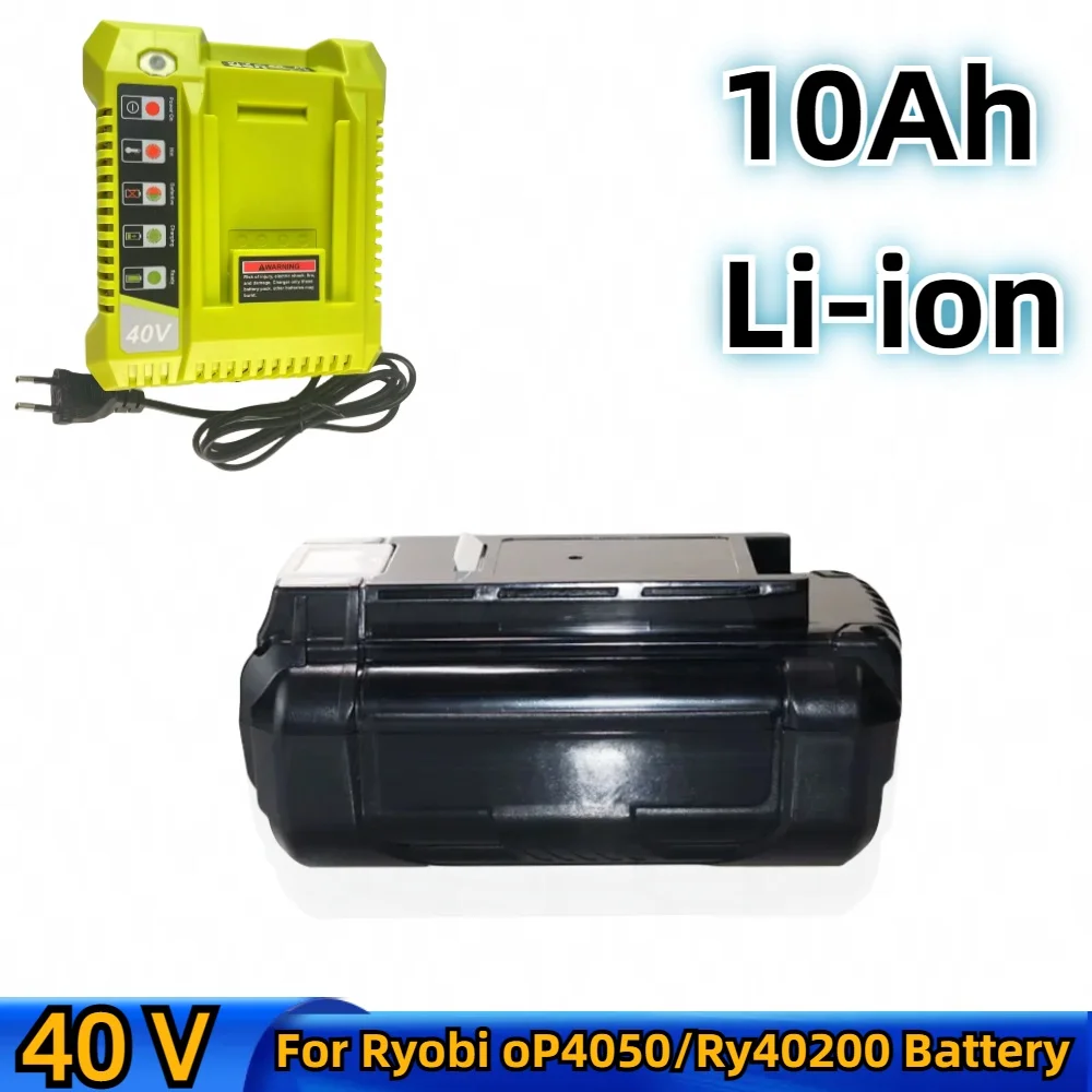 40V-10-0Ah-Li-Ion-Rechargeable-For-Ryobi-RY40502-RY40200-40-V-Cordless ...