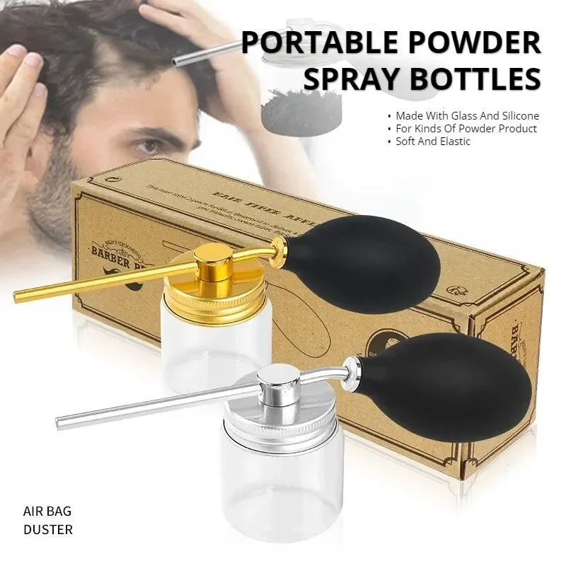 2-type-Barbershop-Refillable-Talc-Fiber-Powder-Blower-Puffer ...
