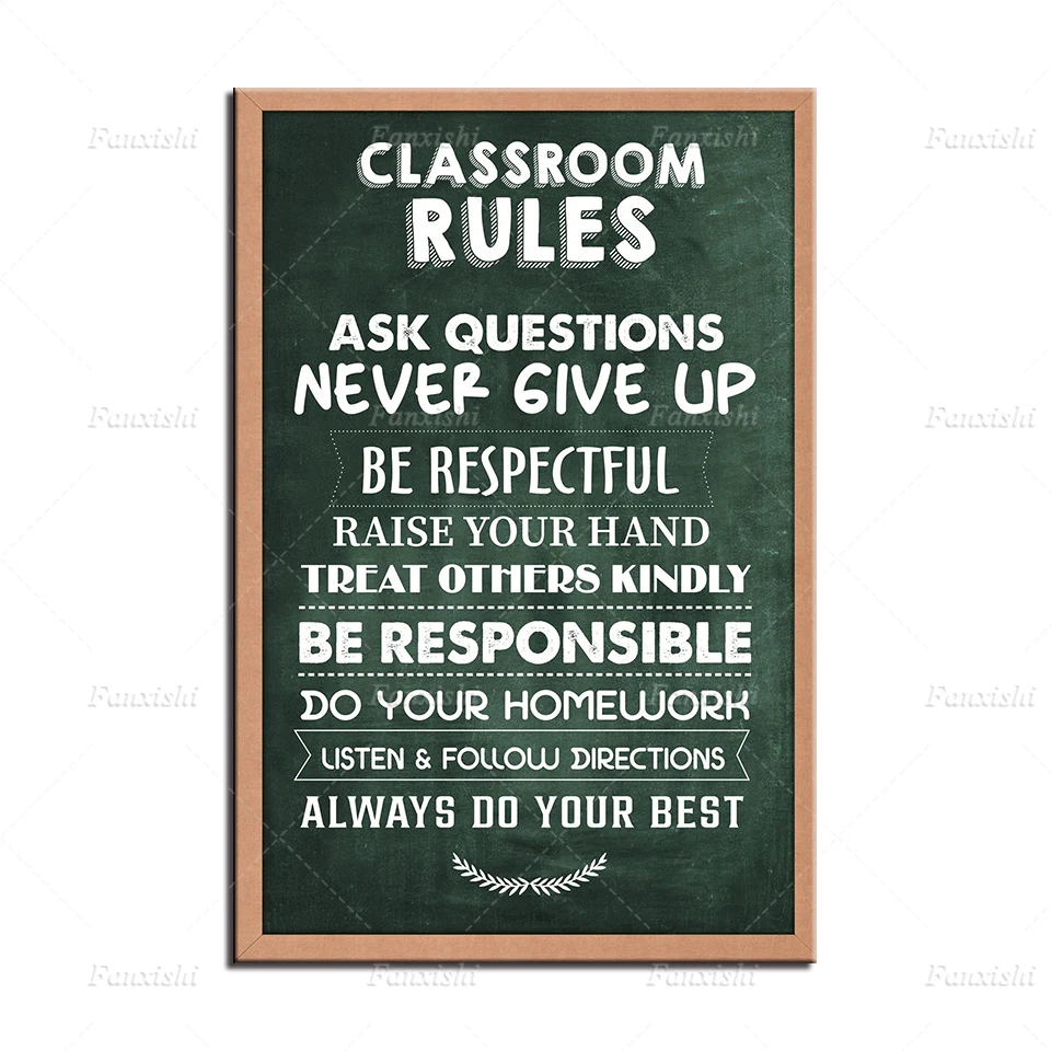Middle School Classroom Rules