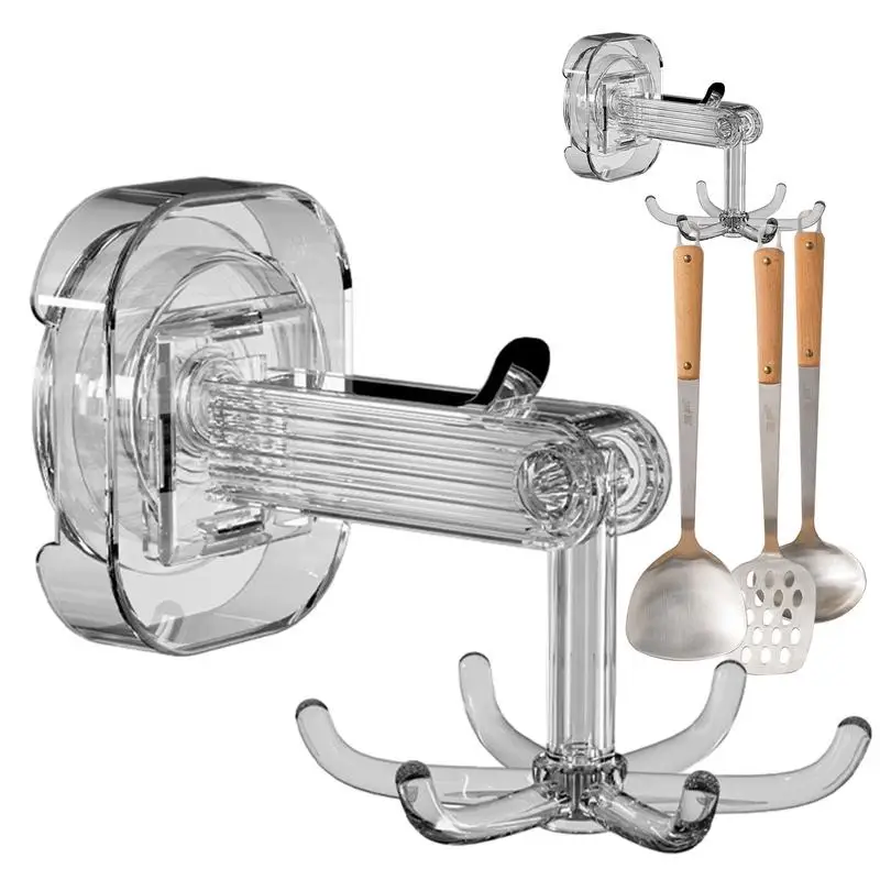 Universal-Hooks-360-Degrees-Rotatable-Rack-6-Claw-Storage-Hooks-Wall ...
