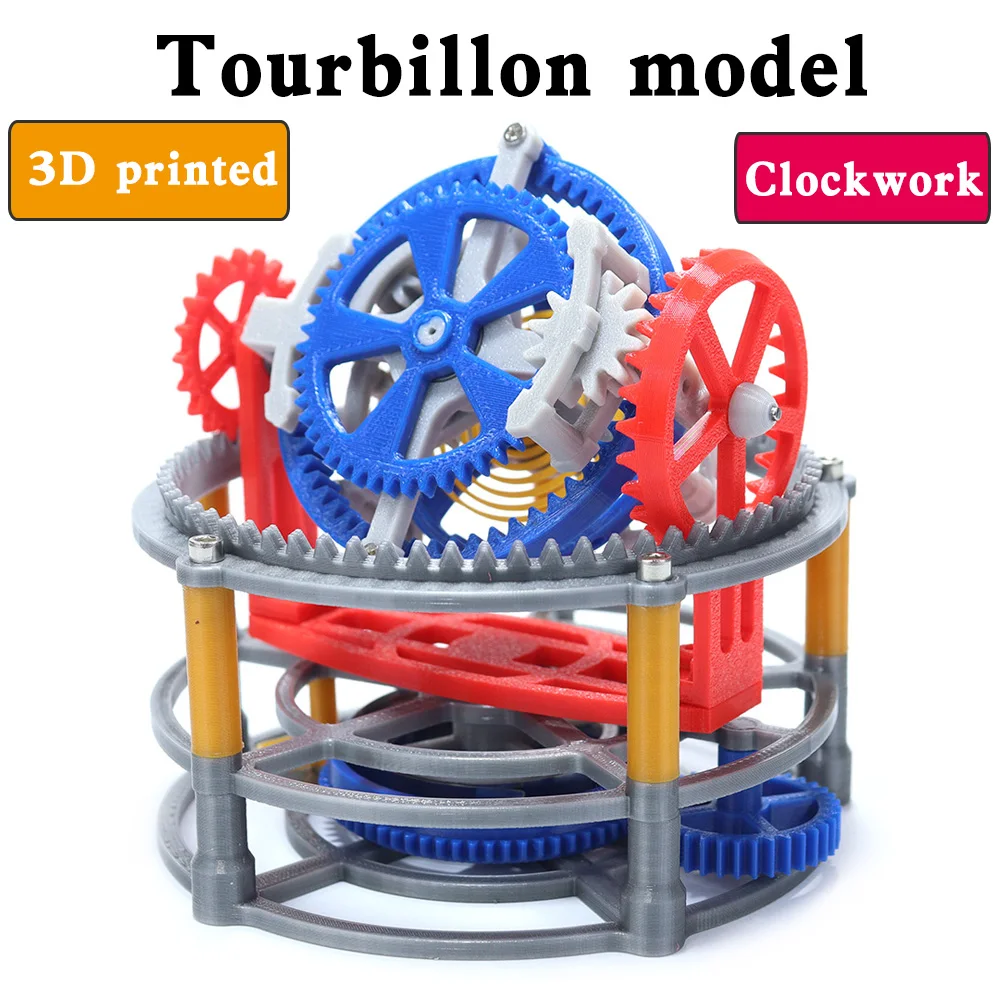 Three-axis-Tourbillon-model-3D-printing-mechanical-pendulum-clock-Metal ...