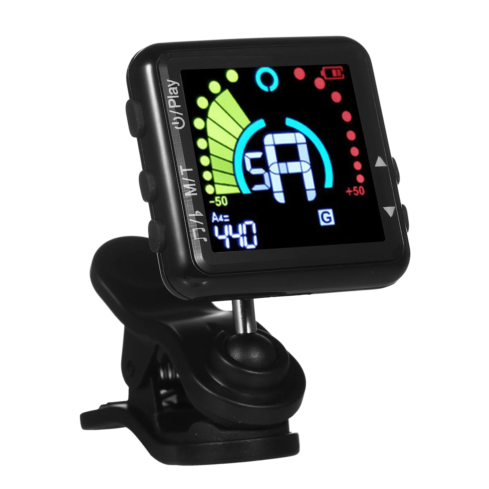 Rechargeable-Guitar-Tuner-Clip-On-LED-Color-Display-Professional-Guitar ...
