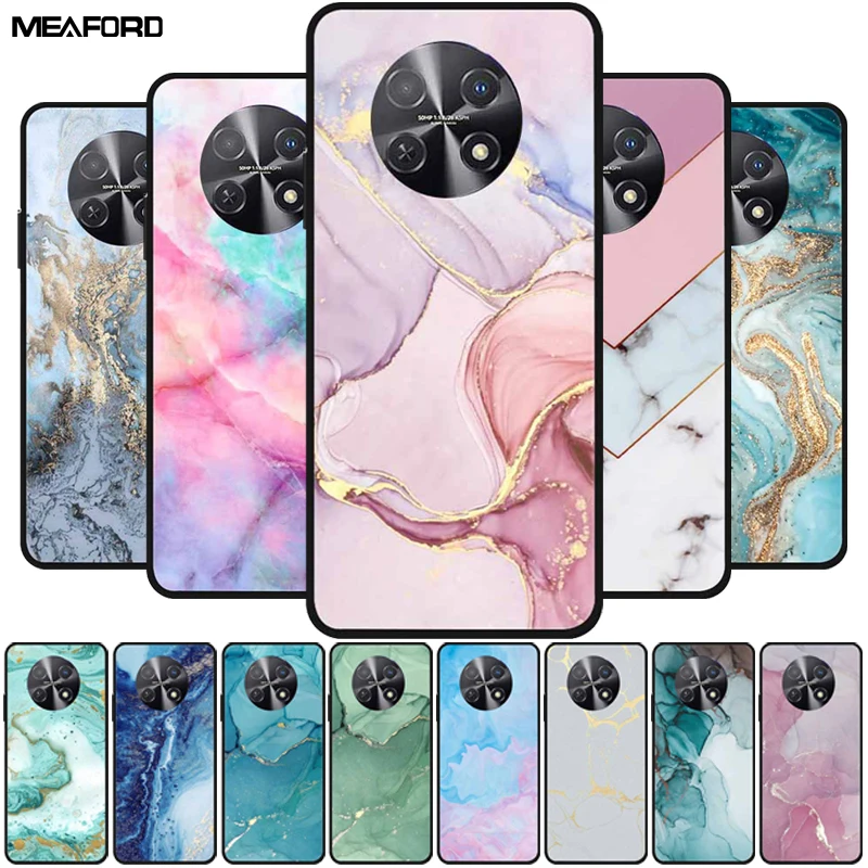 For-Huawei-Nova-Y91-Covers-6-95-Marble-Soft-TPU-Silicone-Phone-Cases ...