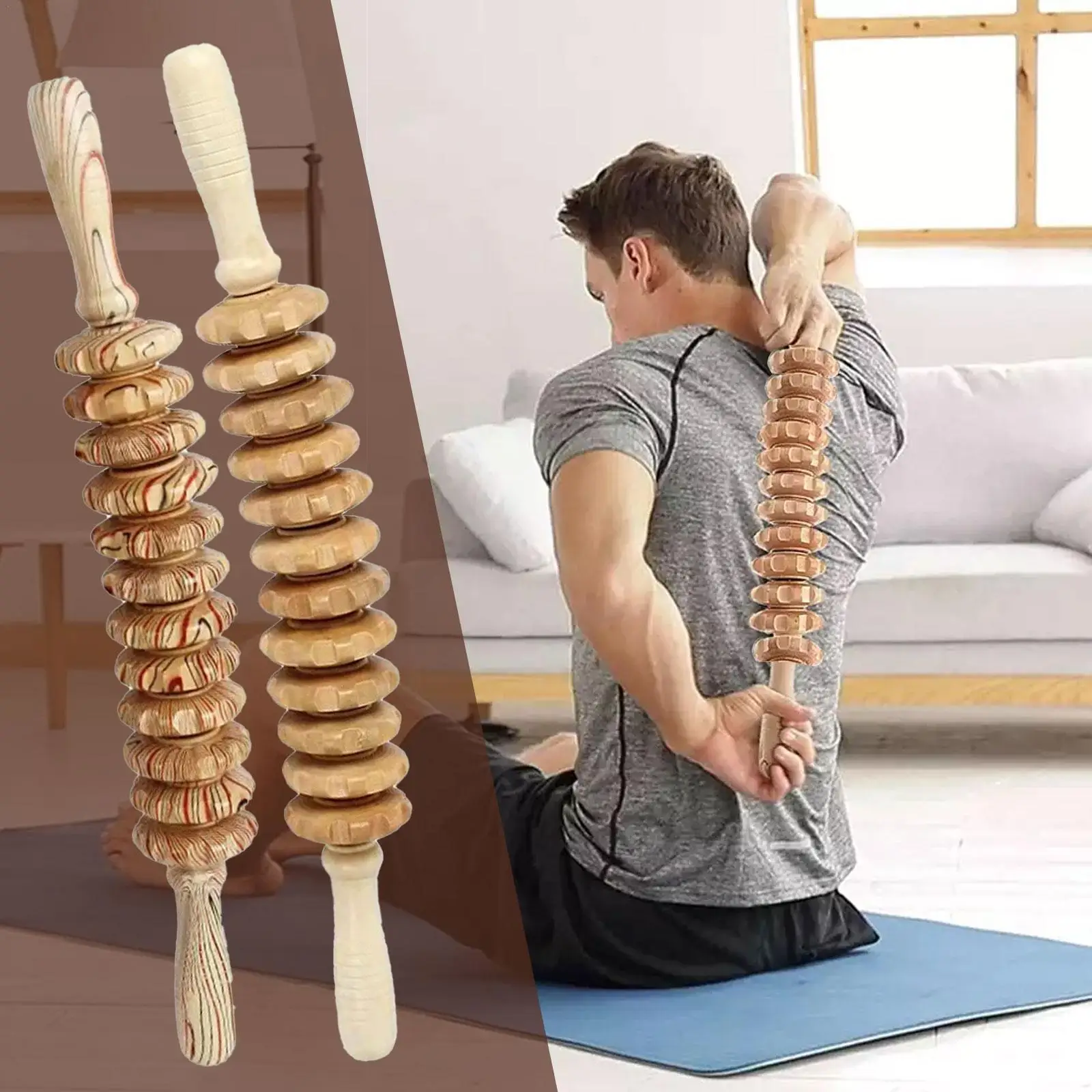 Wood-Therapy-Roller-Massage-Tool-Handheld-Cellulite-Point-Muscle ...