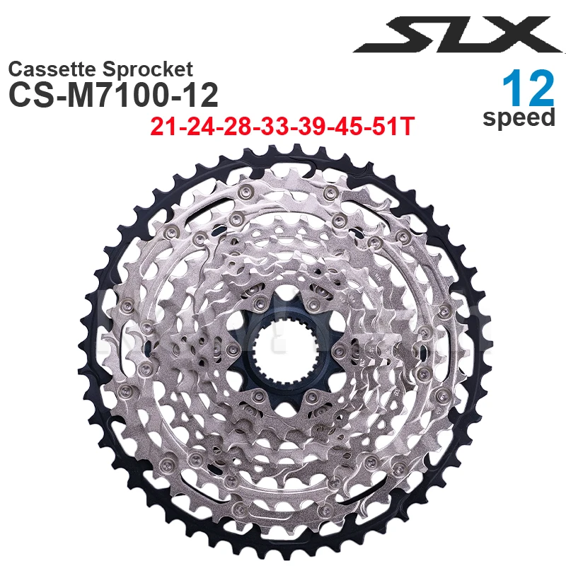 Shimano-SLX-CS-M7100-Cassette-Sprocket-HYPERGLIDE-12-Speed-10-51T ...