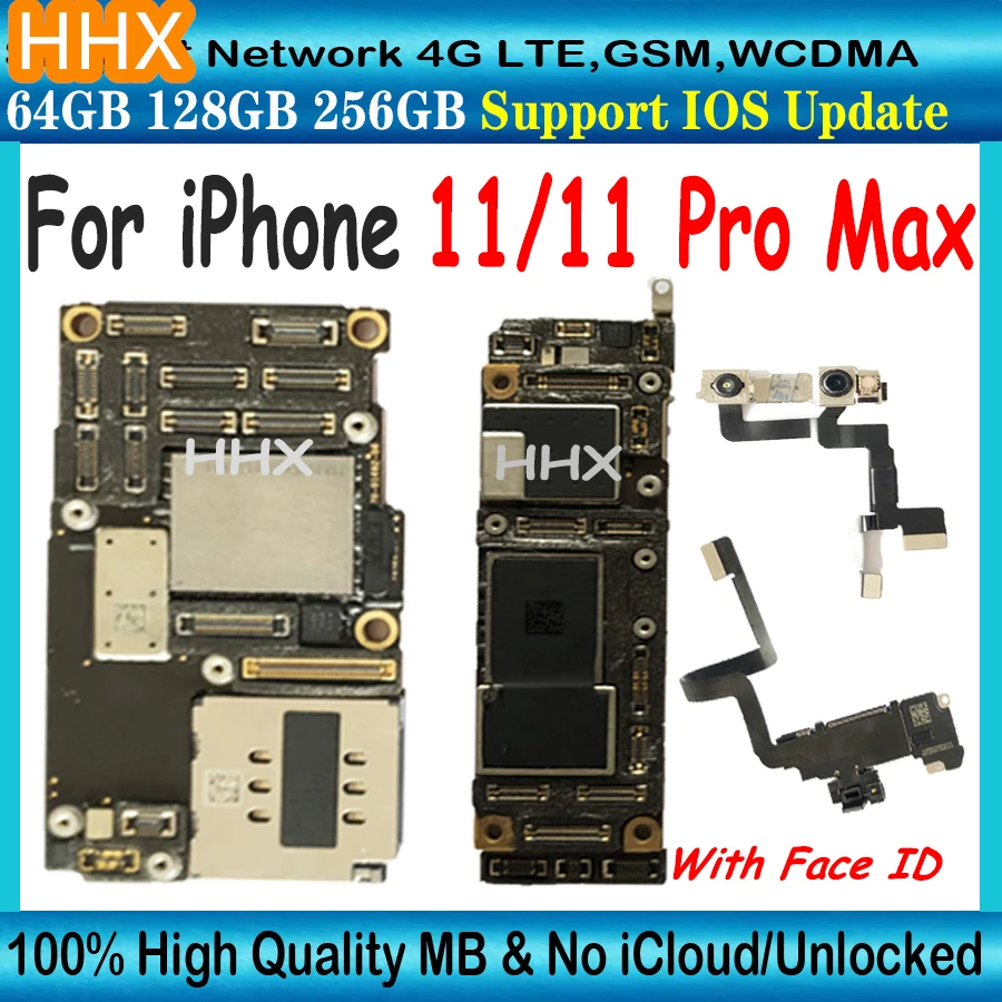 Support Ios Update For Iphone 11 Pro Max Motherboard With Face Id 64g ...