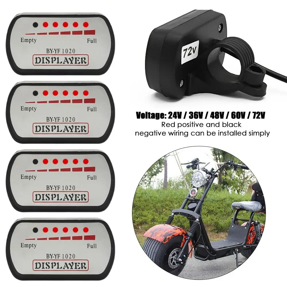 Universal 36v48v60v72v Voltmeter Power Display Battery Capacity ...