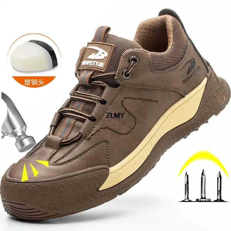 Botas de seguridad con punta compuesta para hombre, zapatos de soldador ...