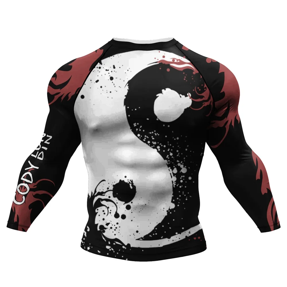 Codylundin-GYM-Muay-Thai-Boxing-Compressed-Jerseys-Anti-Shrink-Men ...