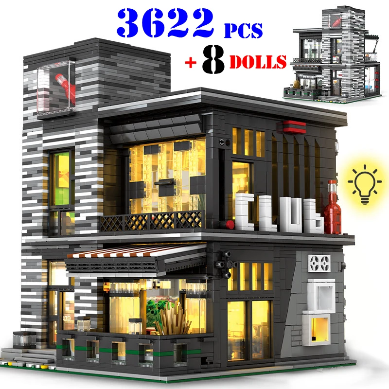 Modern-86008-Panoramic-Lighting-Version-Club-Bar-Street-View-Building-Assembly-Building-Blocks ...