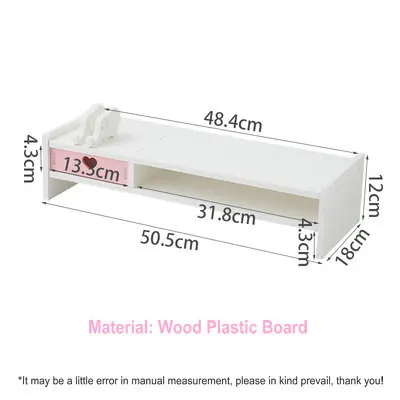 Nordic Office Computer Monitor Desktop Stand Neck Guard Monitor Riser ...