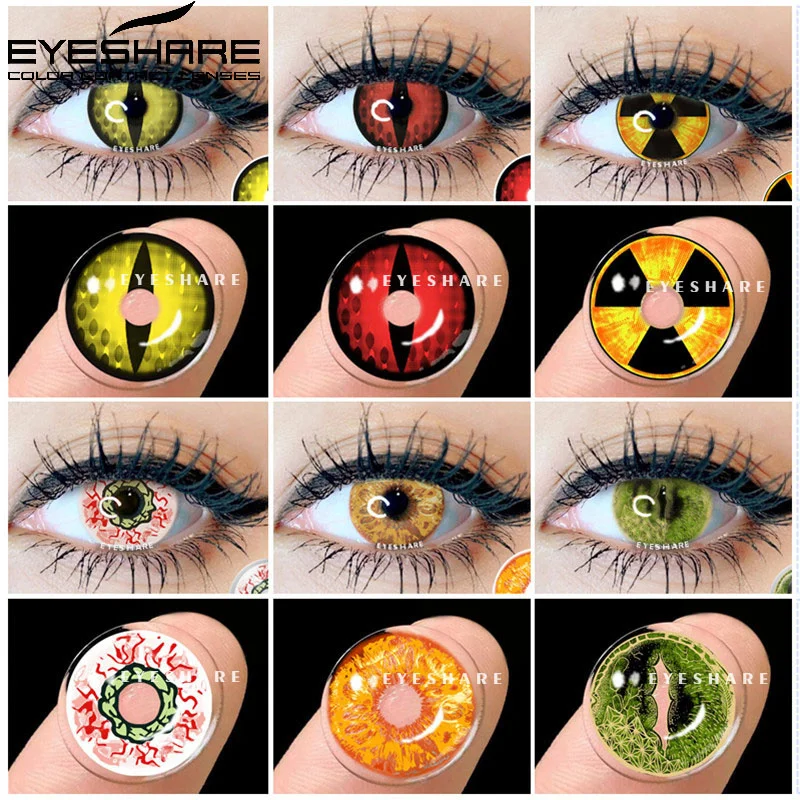 Color Contact Lenses Year Color Lens Eyes Cosplay Anime Accessories ...
