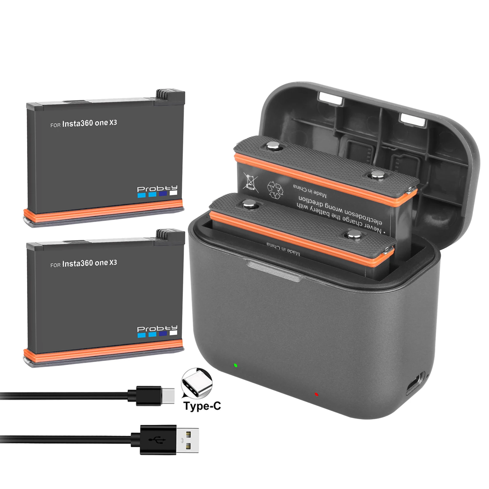 For-Insta360-ONE-X3-Battery-Charger-Camera-360-Panoramic-Action-Camera ...