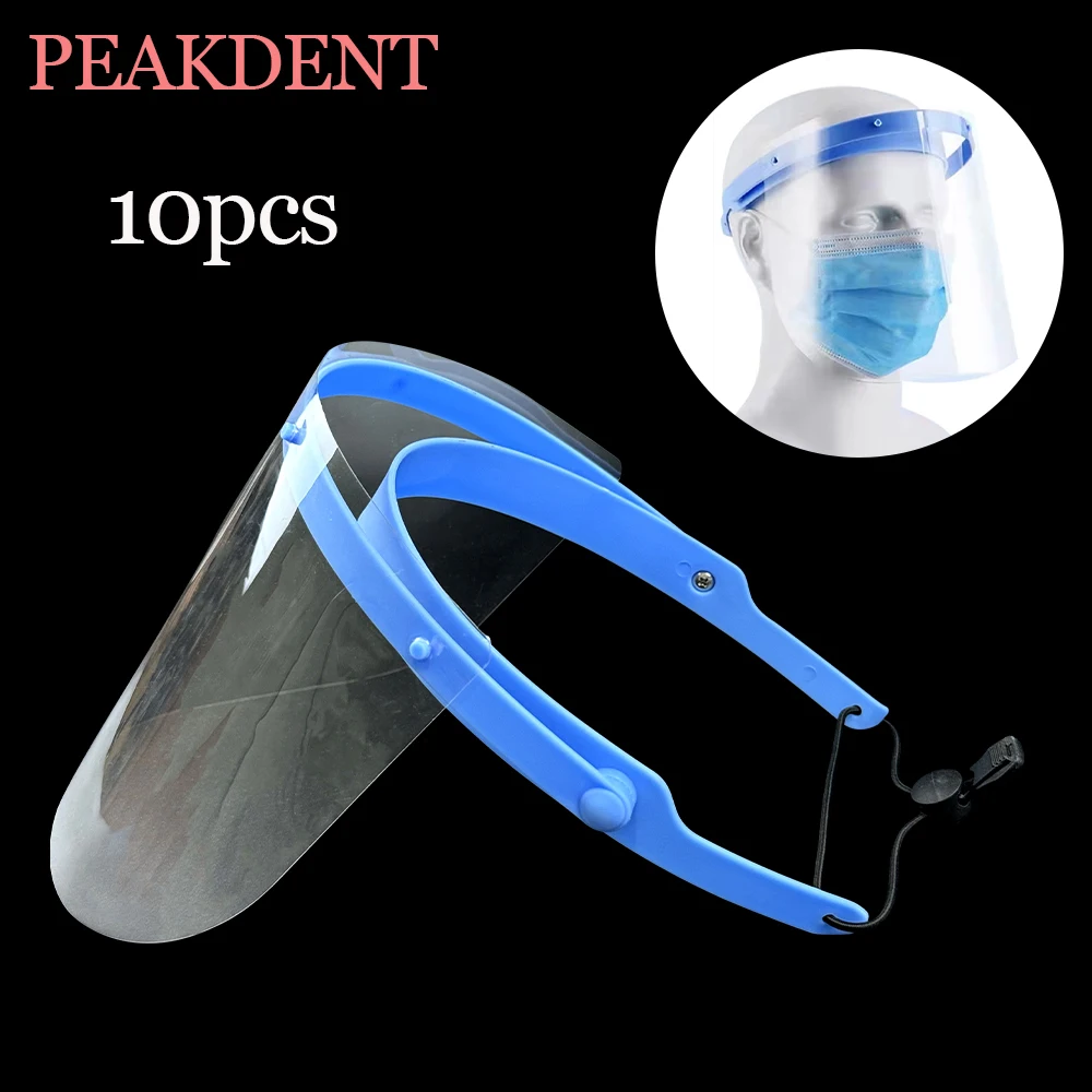 Dental Protective Face Dental Face Shield with 10pcs Detachable Face ...