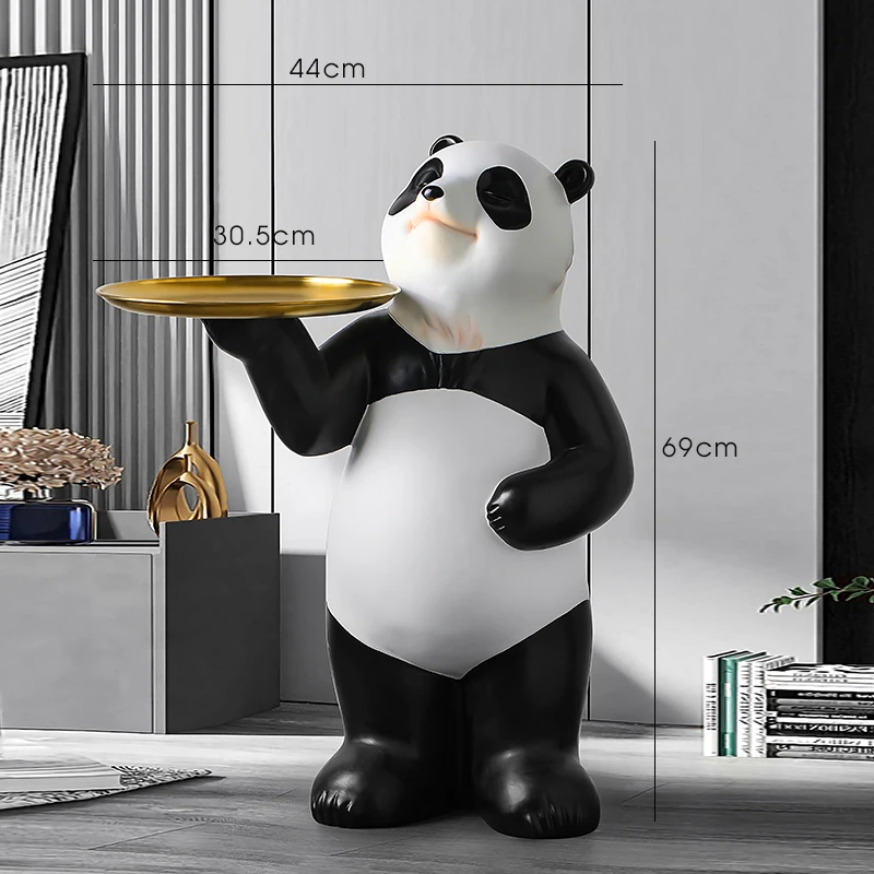Decoración de Panda para el hogar, adorno de suelo creativo, sala de ...