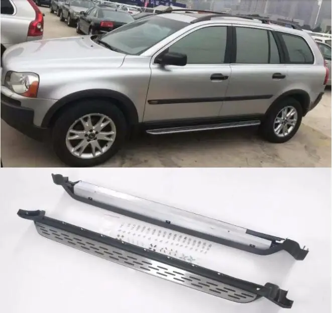 For-VOLVO-XC90-2004-2014-Aluminum-Alloy-Car-Running-Board-Side-Step-Bar ...