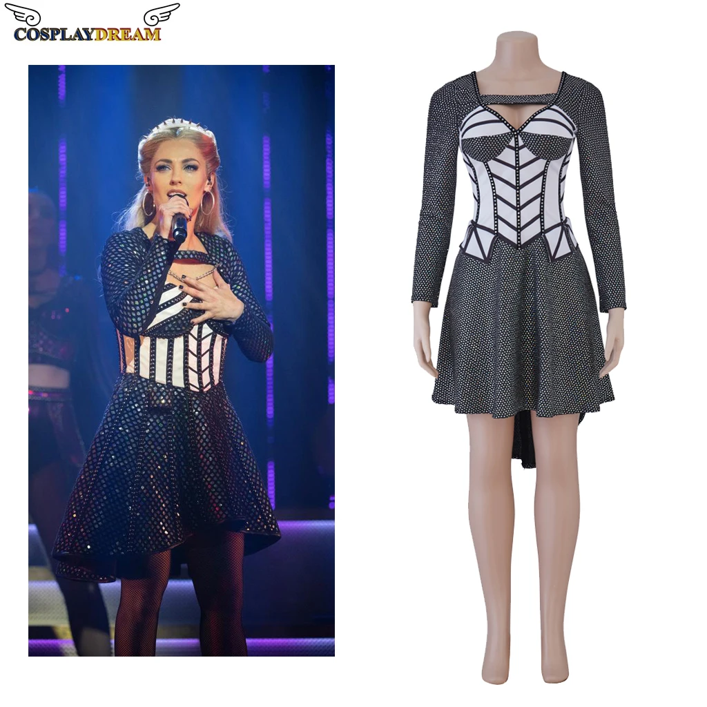 Six the Musical Jane Seymour Cosplay Costume dress Black and White ...