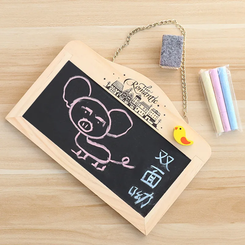 Wooden-Small-Blackboard-Home-Message-Board-Children-s-Creative-Magnetic ...