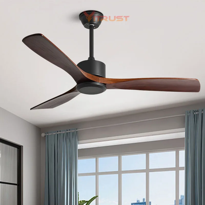 Wood-Ceiling-Fan-without-Lamp-36inch-60inch-Wooden-DC-Ceiling-Fan ...