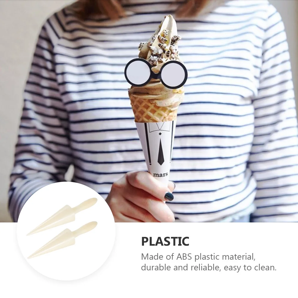 3Pcs Ice Cream Cone Shaper Ergonomic Handle Baking Mold for Waffle ...