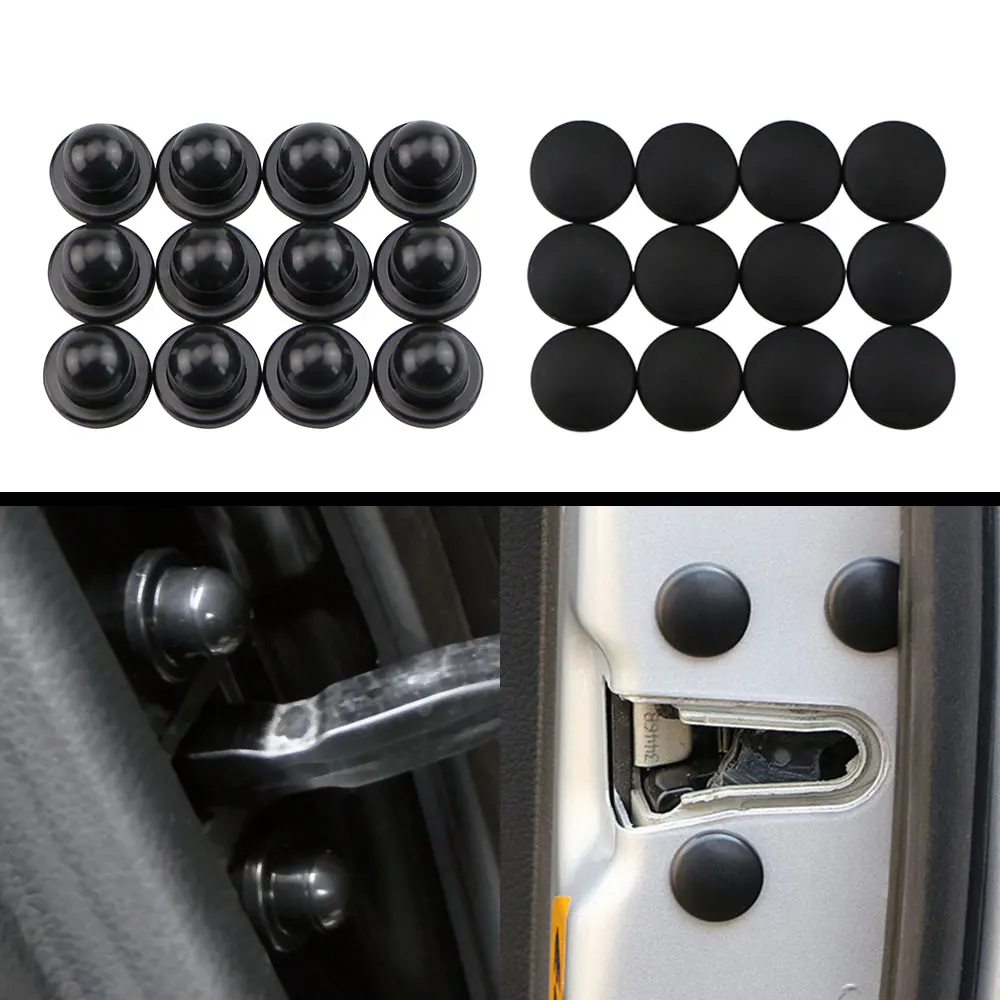 12x-Car-Interior-Accessories-Door-Lock-Screw-Protector-Cover-Caps-Trim ...