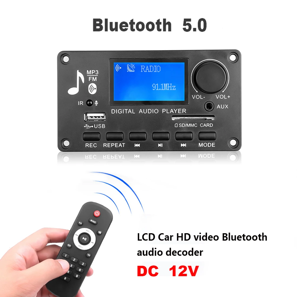 Amplificador-mp3-12v-placa-decocompat-vel-com-bluetooth-r-dio-fm-m-dulo ...