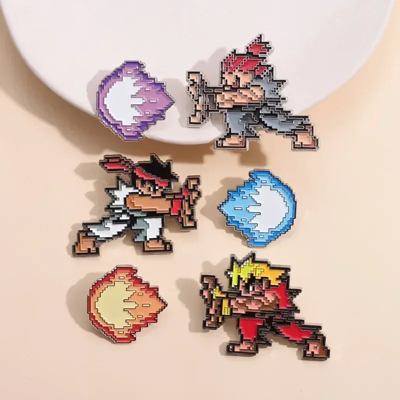 Street-Fighter-Game-Series-Brooch-Cool-Longken-Haunted-Ghost-Wave-Fist ...