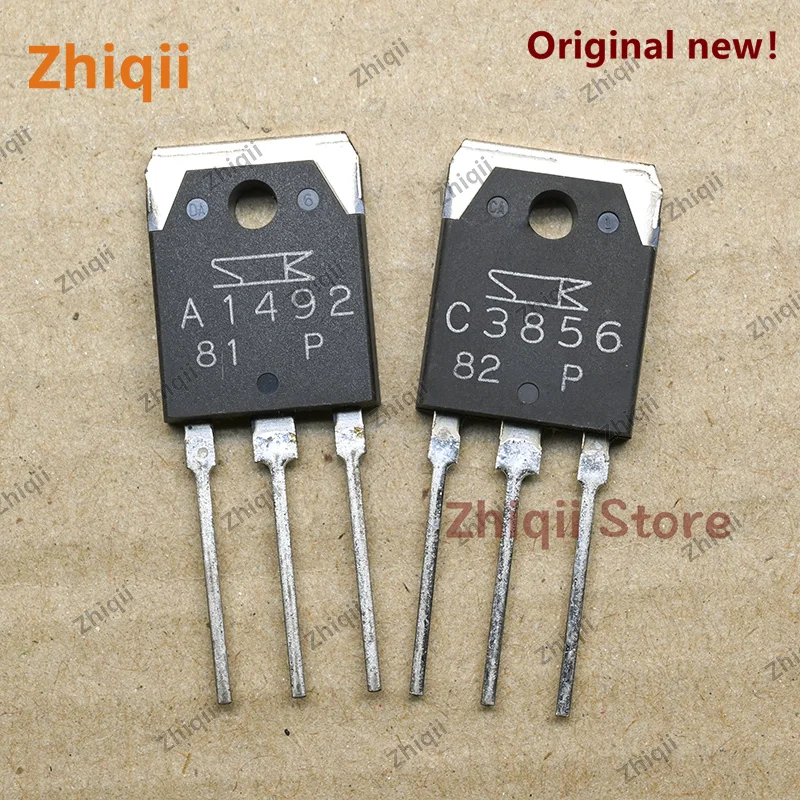 2pair-5pair-A1492-C3856-Original-new-SANKEN-2SA1492-P-2SC3856-P-TO-3P ...