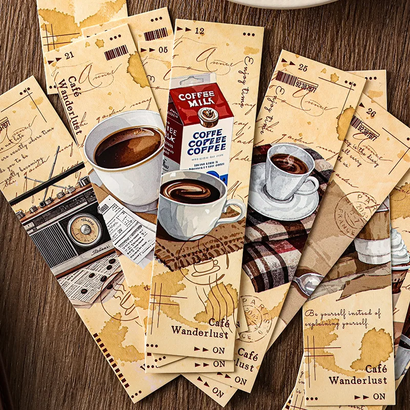 30pcs/lot bookmarks Victor bookmark Coffee shop wandering Share/book ...