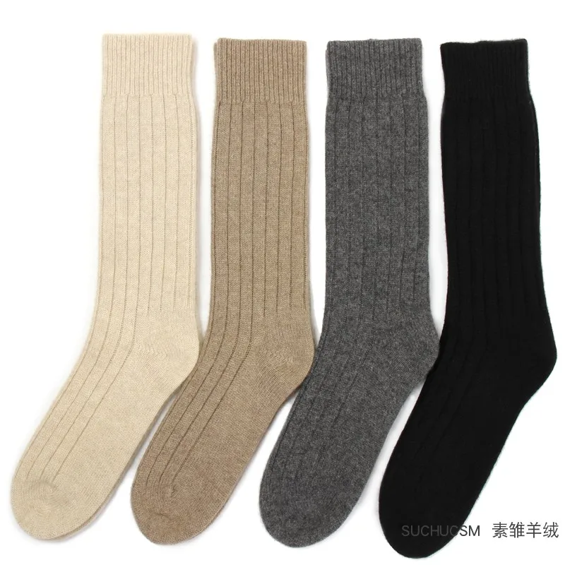 100-Cashmere-Socks-Long-Thickened-Winter-Warm-Home-Socks-for-Men-and ...