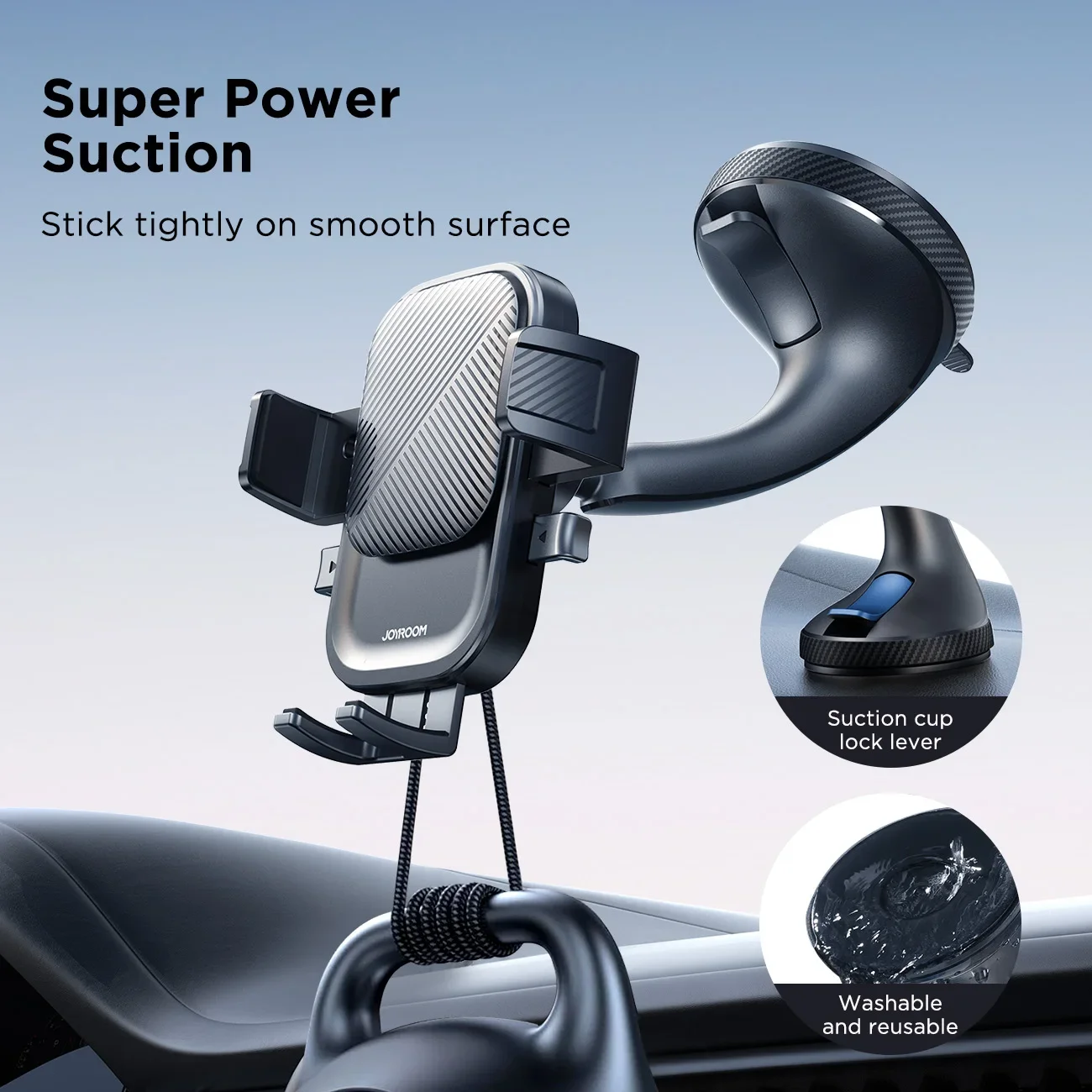 Joyroom-Car-Strong-Suction-Phone-Holder-Hands-Free-Universal-Cell-Phone ...