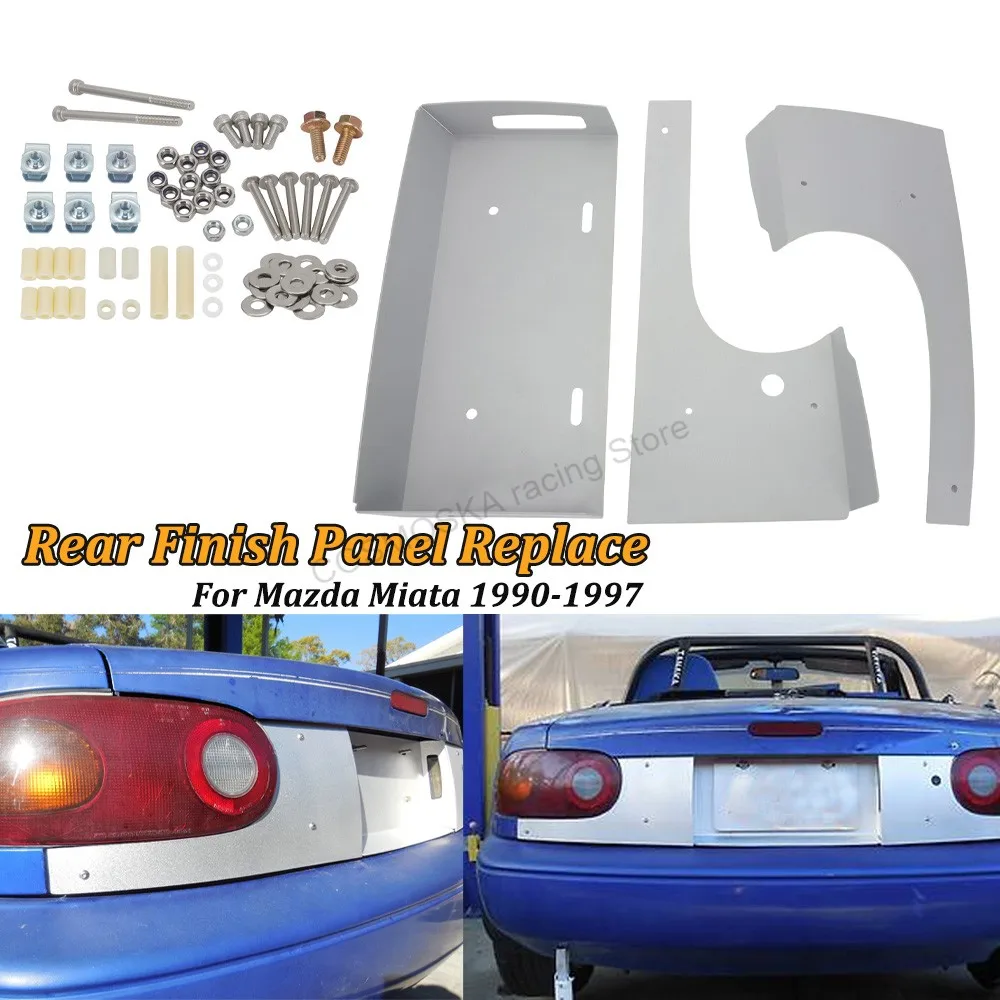 Aluminum Rear Finish Panel Replace Upgrade for Mazda Miata MX5 MX-5 NA ...