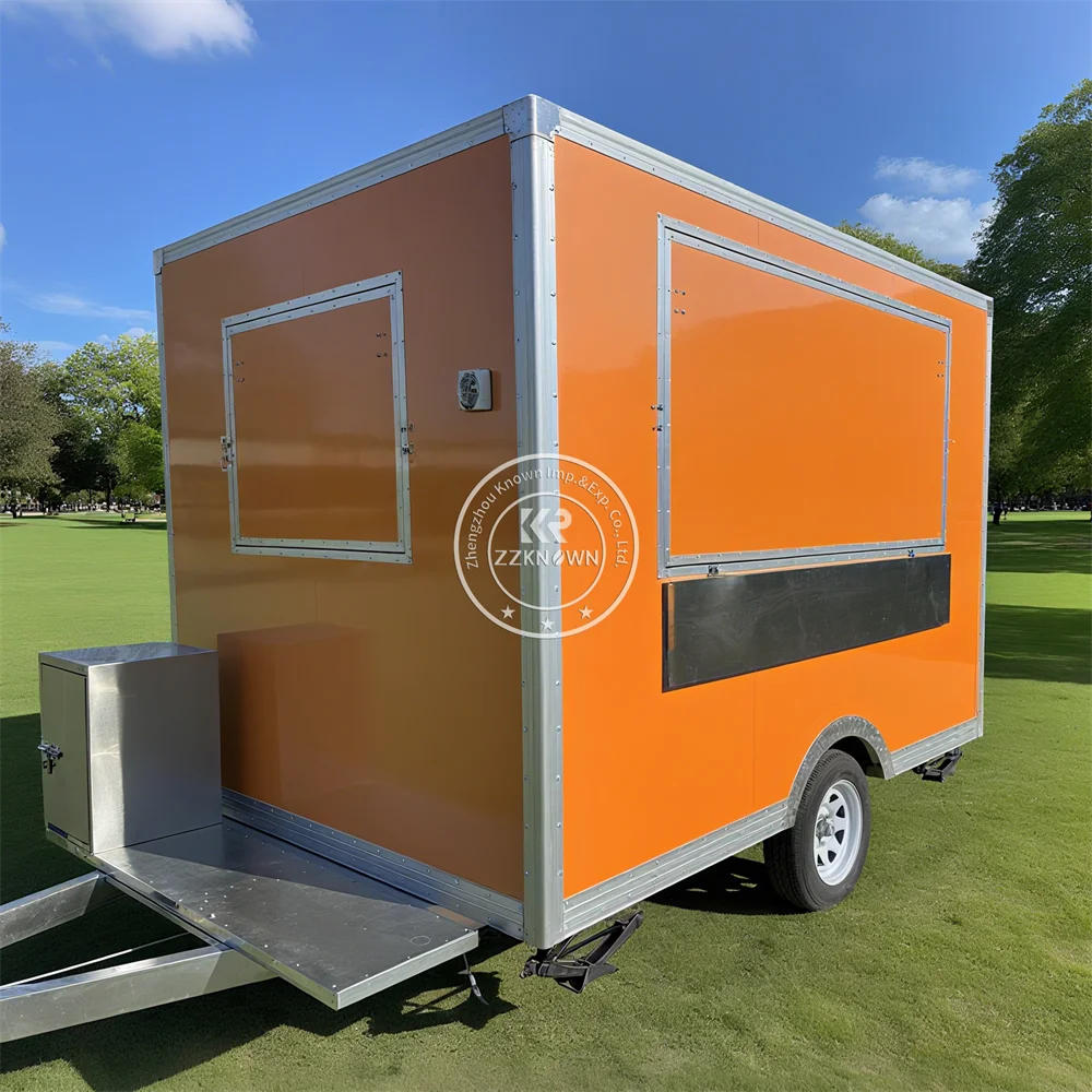 Concession Food Truck BBQ Hamburger Hamburger Cart Street Coffee Kiosk ...