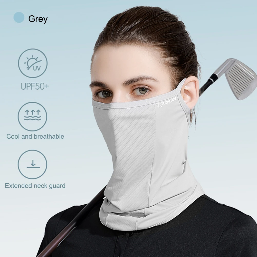 Unisex Sports Bandana Soft Ice Silk Full Face Sun Protection Mask ...