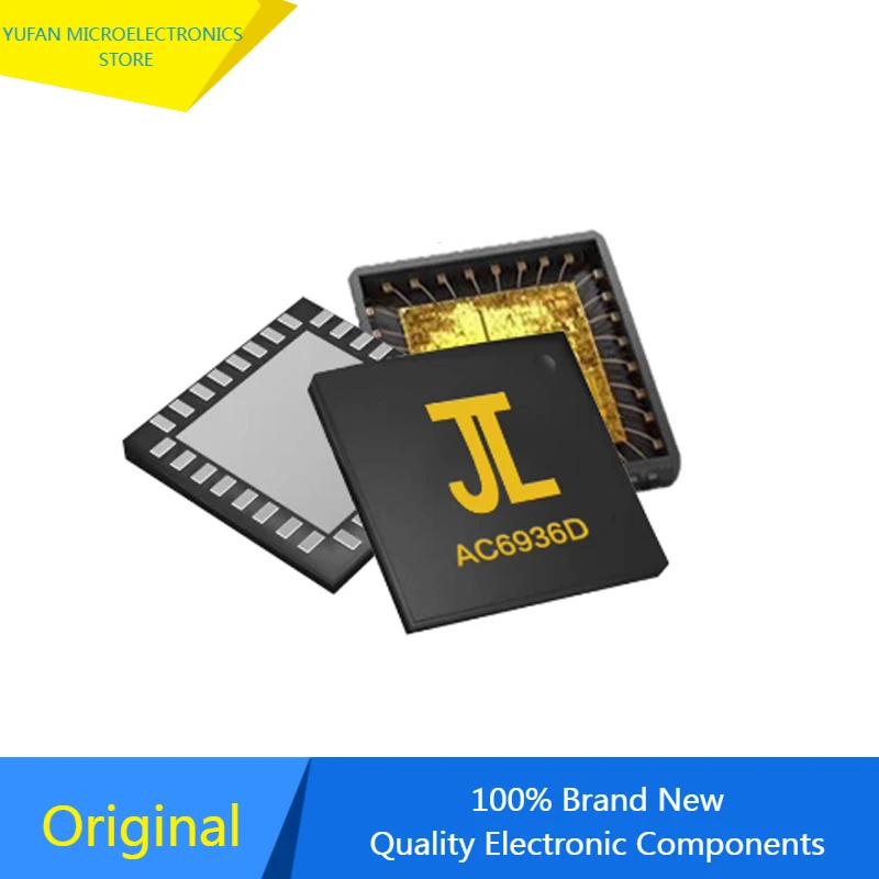 New Original10pcs/lot Jieli Bluetooth Chip Ac6936d4 Qfn32 32-bit Risc Blutooth Stereo Bt 5.0 Tws ...