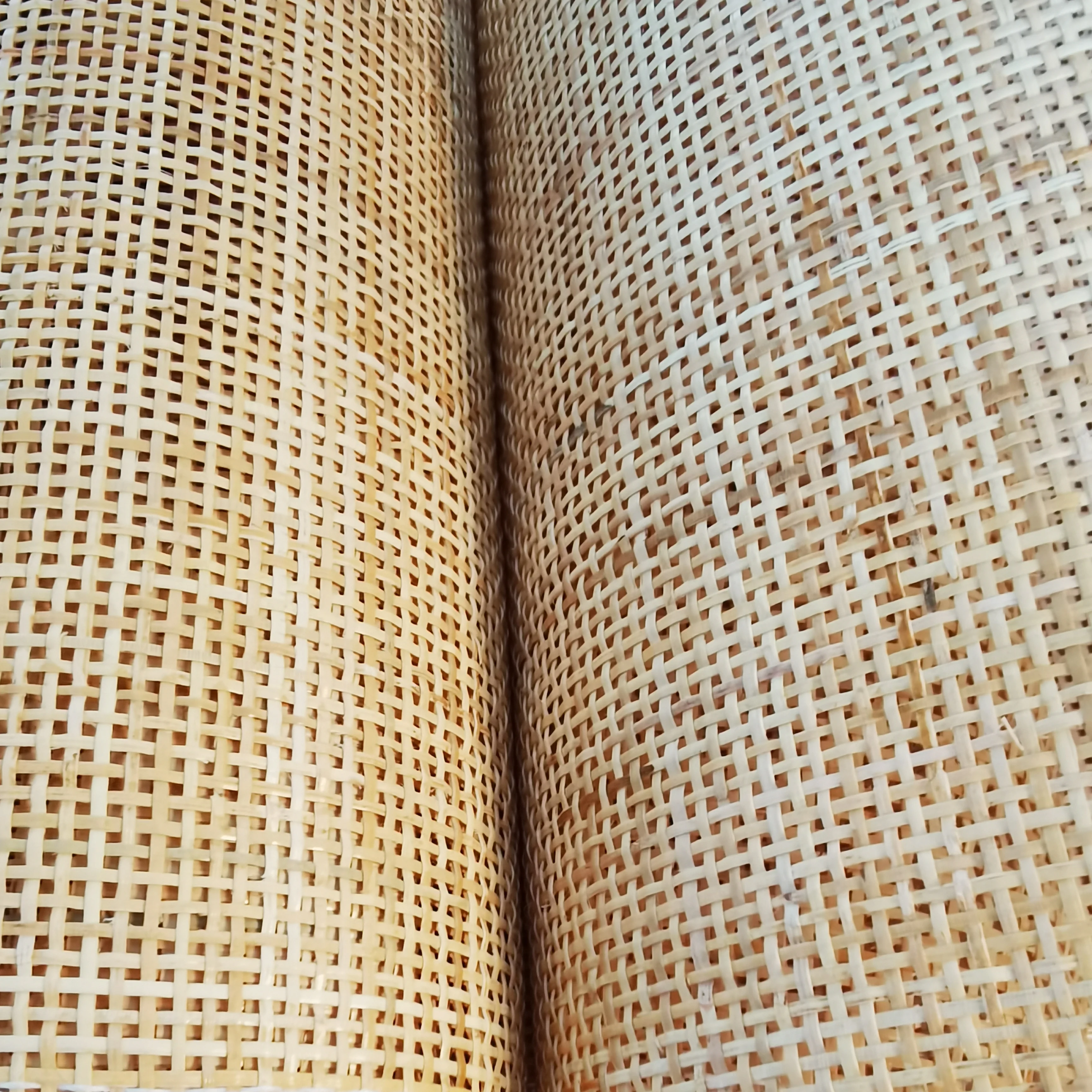 55cm/60CM X 15 Meters Natural Real Indonesian Cane Webbing Rattan Roll ...