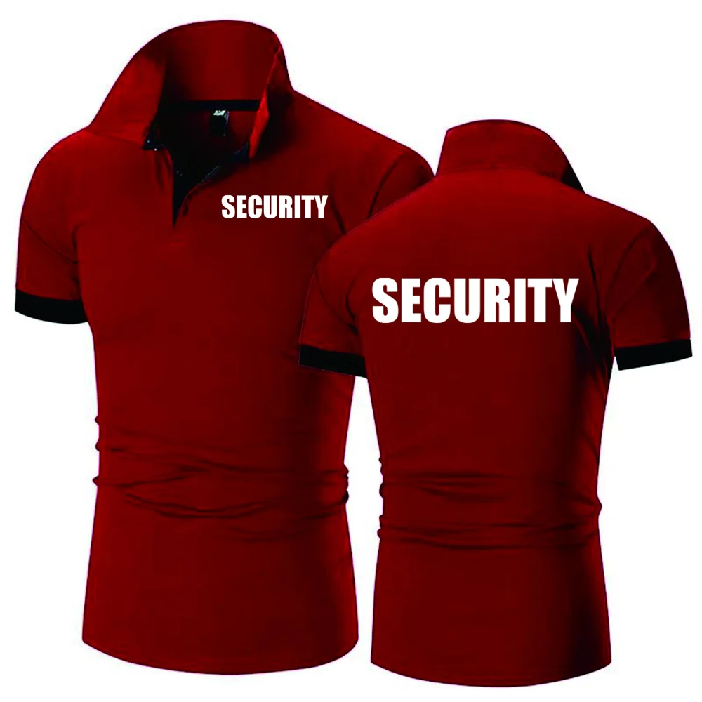 Summer-Men-s-Polo-Shirt-Security-Uniform-Print-Casual-High-Quality ...