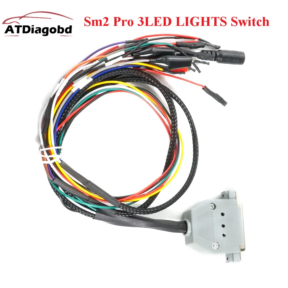 3-LED-LIGHTS-Boot-Bench-Cable-DB25-ECU-Bench-Pinout-Cable-for-PRO-J2534 ...