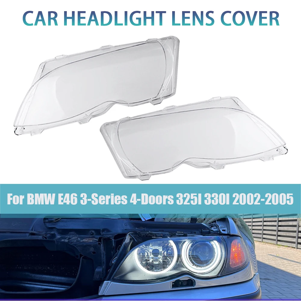 Car Lights Headlight Lens Shell Lamp Cover Replacement Glass For BMW ...