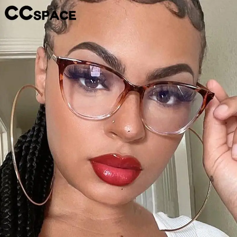 56741 TR90 Gradient Color Glasses Frame for Women High Quality Metal ...