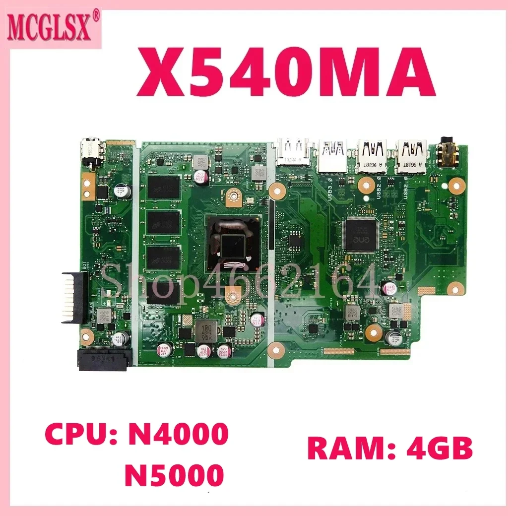 X540MA-With-N4000-N5000-CPU-4GB-RAM-Mainboard-For-ASUS-VivoBook-X540M-A540M-X540MA-X540MAR ...
