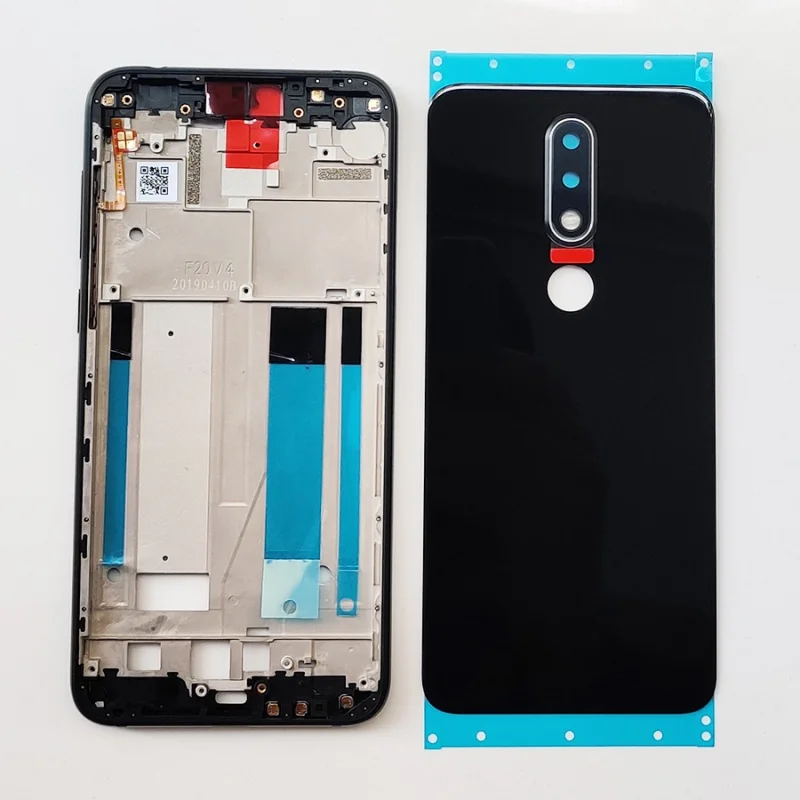 Original-For-Nokia-6-1-Plus-Aluminum-Middle-Frame-Plate-Battery-Door ...