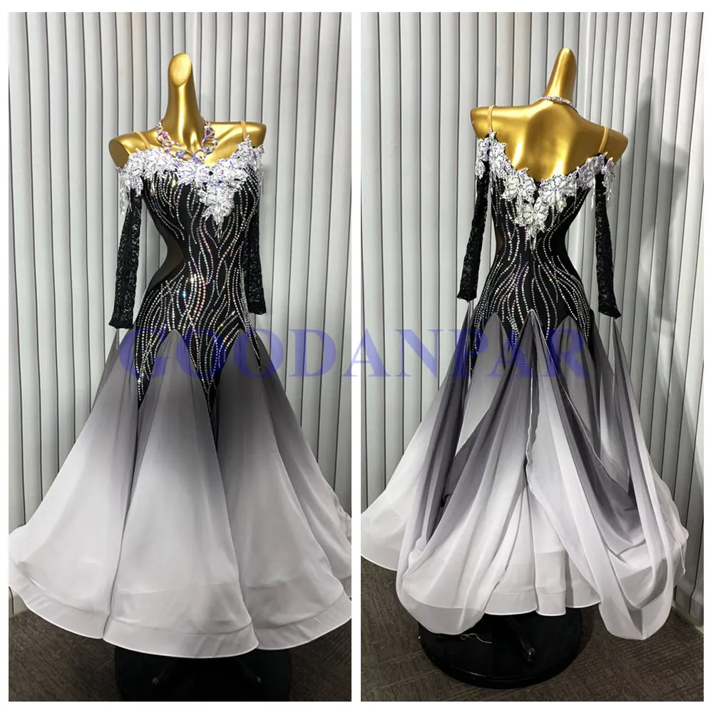 standard-dance-dress-color-gradation-ballroom-gown-ballroom-dancing ...