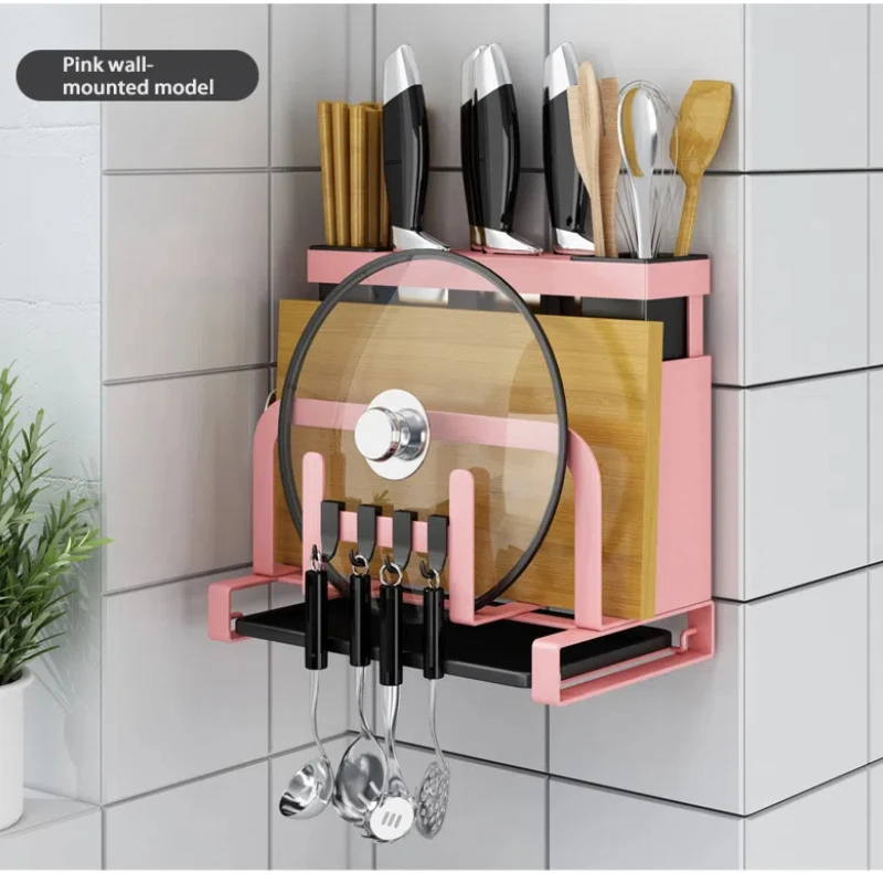 Multi-Functional-Kitchen-Integrated-Storage-Rack-Wall-Mounted ...